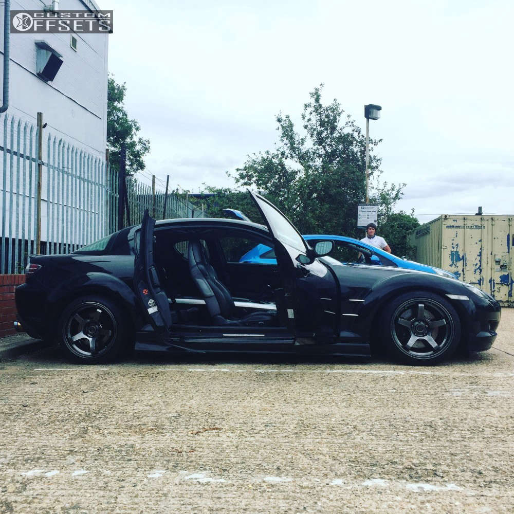 2004 Mazda RX-8 with 17x9.5 20 Rota RT5 and 215/35R17 Dunlop Direzza ...