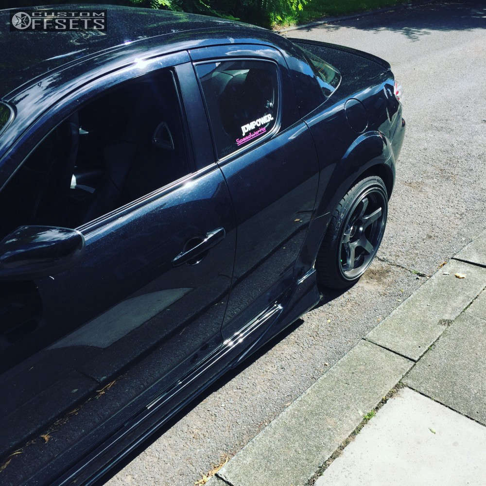 2004 Mazda RX-8 with 17x9.5 20 Rota RT5 and 215/35R17 Dunlop Direzza ...