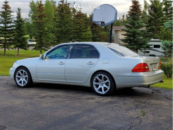 2001 Lexus LS430 with 19x8.5 35 Heritage Kokoro Monoc and 245/40R19 ...