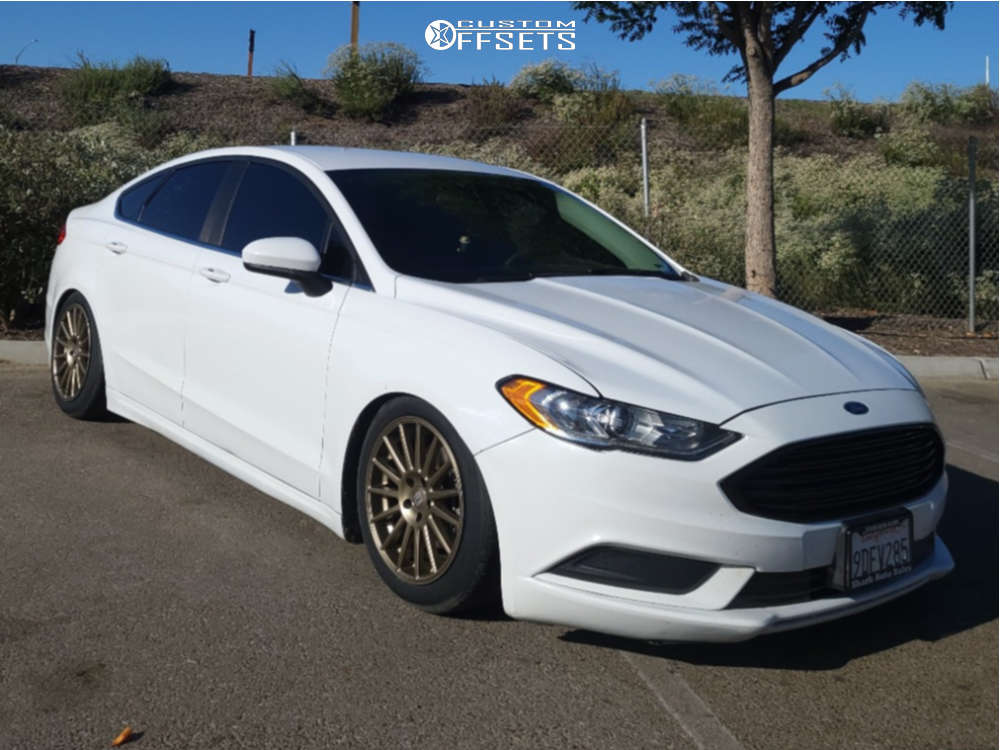 2017 Ford Fusion with 17x8 35 Touren Tr92 and 215/55R17 Nexen N Priz ...