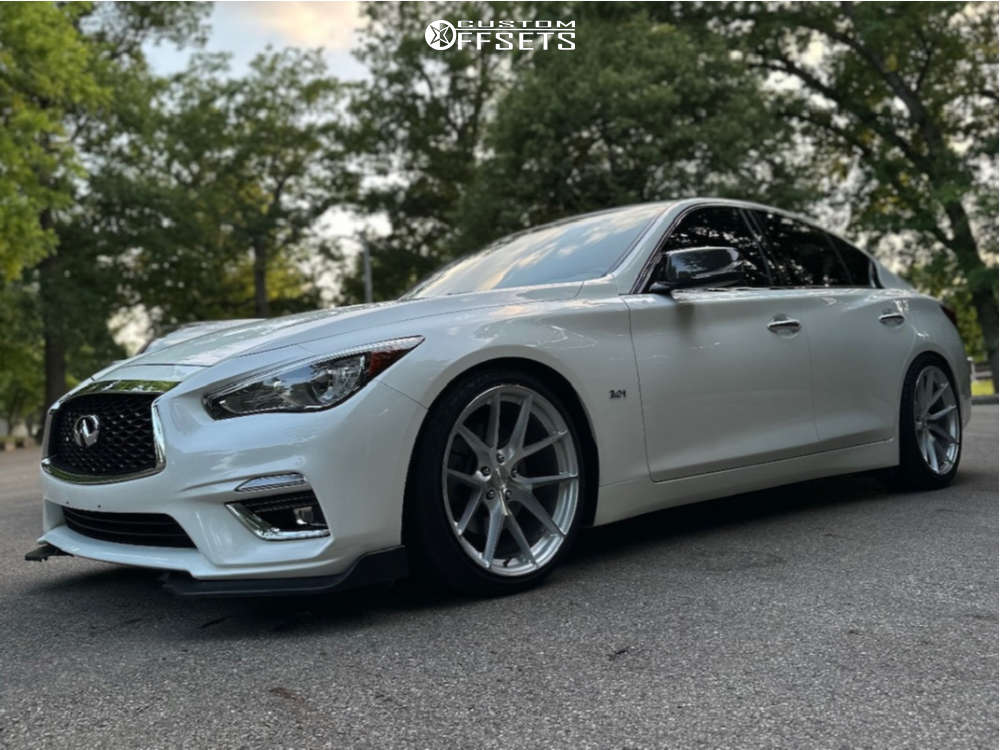 2018 INFINITI Q50 with 19x8.5 35 Aodhan Aff7 and 245/35R19 Continental ...