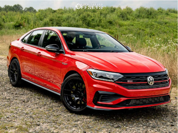 2019 Volkswagen Jetta with 18x8.5 35 Aodhan Ah-x and 255/40R18 Michelin ...