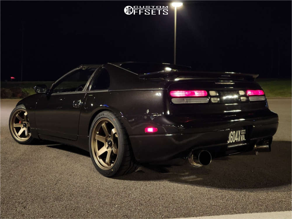 1996 Nissan 300ZX with 18x9.5 24 AVID1 Av6 and 235/40R18 Falken Azenis ...