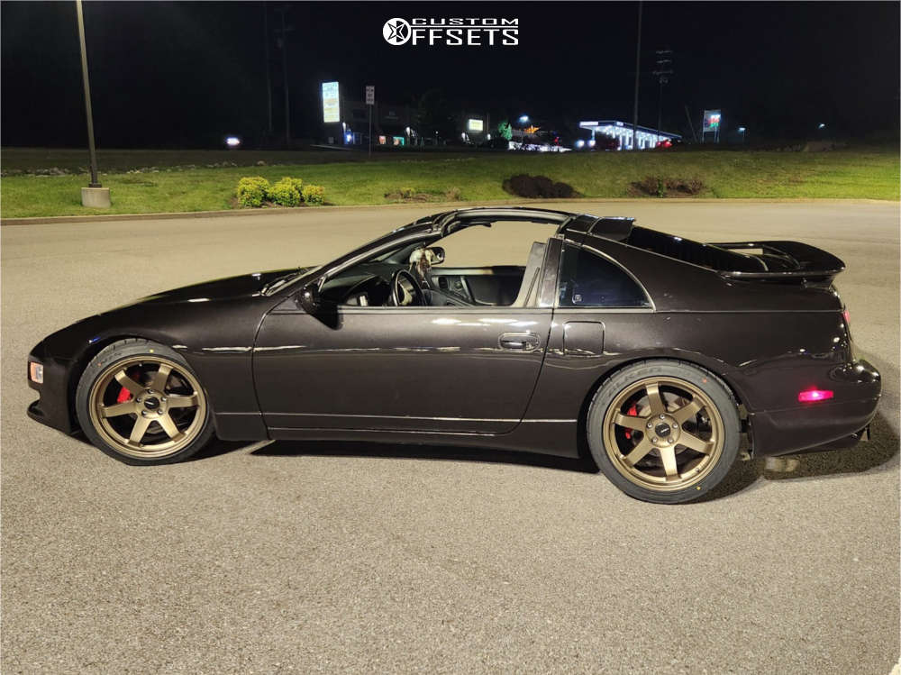 1996 Nissan 300ZX with 18x9.5 24 AVID1 Av6 and 235/40R18 Falken Azenis ...