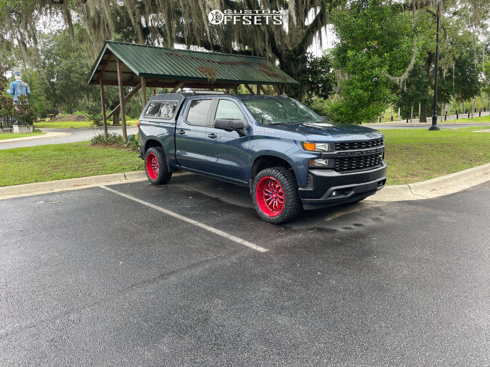 2021 Chevrolet Silverado 1500 with 22x10 -19 Vision Riot and 285/50R22 ...
