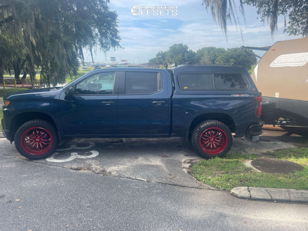2021 Chevrolet Silverado 1500 with 22x10 -19 Vision Riot and 285/50R22 ...