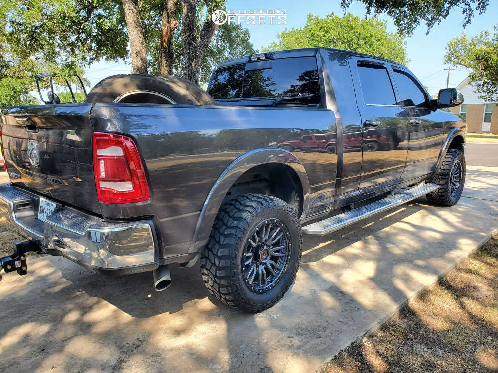 2022 Ram 2500 with 20x9 1 Fuel Rebel 8 and 305/55R20 Cooper Discoverer ...