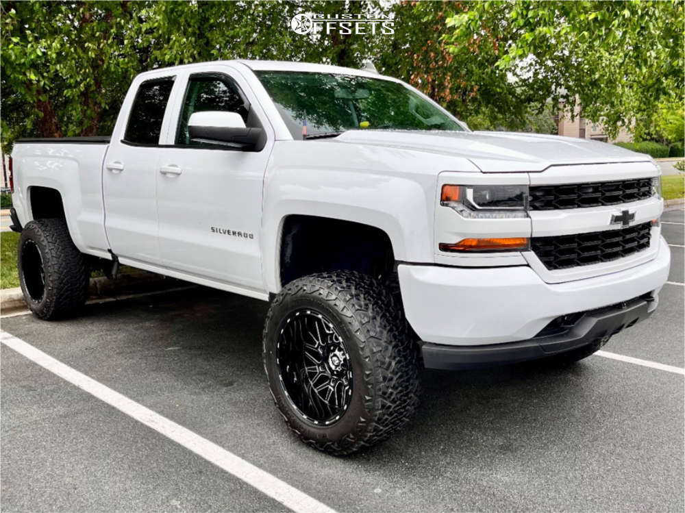 2016 Chevrolet Silverado 1500 with 20x12 -51 Vision Brawl and 35/12 ...