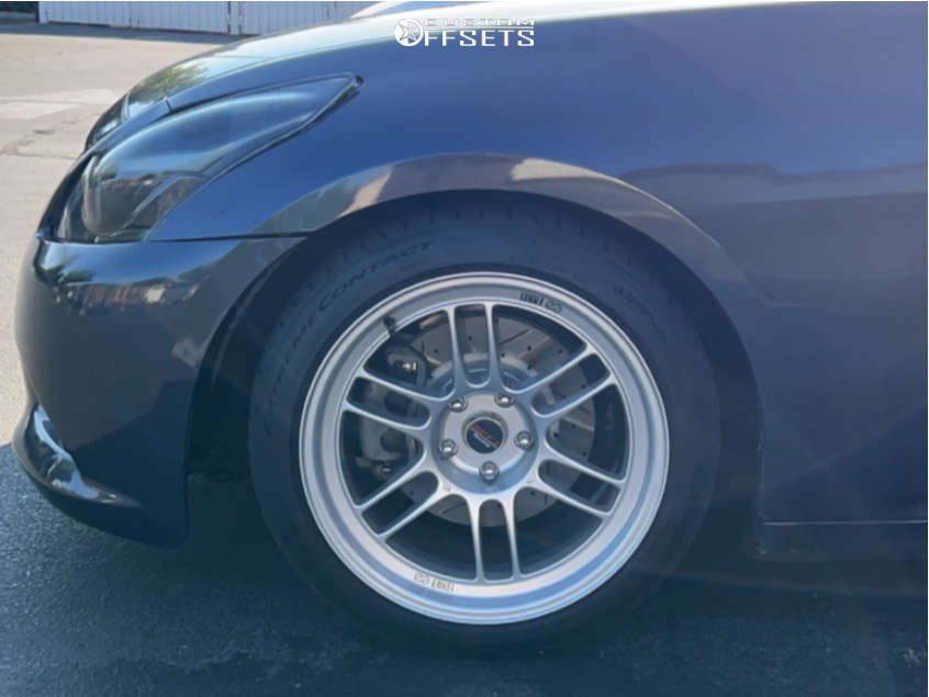 2012 INFINITI G37 with 18x9.5 15 Enkei Rpf1 and 245/40R18 Centennial ExtremeContact DWS06 PLUS ...
