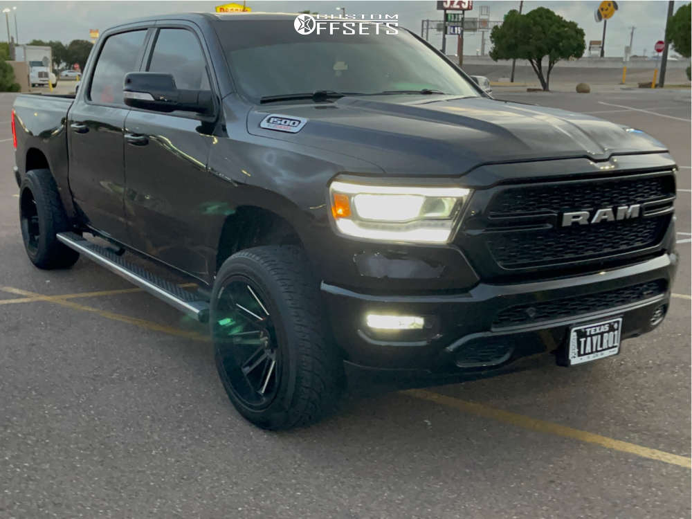 2022 Ram 1500 with 22x12 -51 ARKON OFF-ROAD Churchill and 305/45R22 ...
