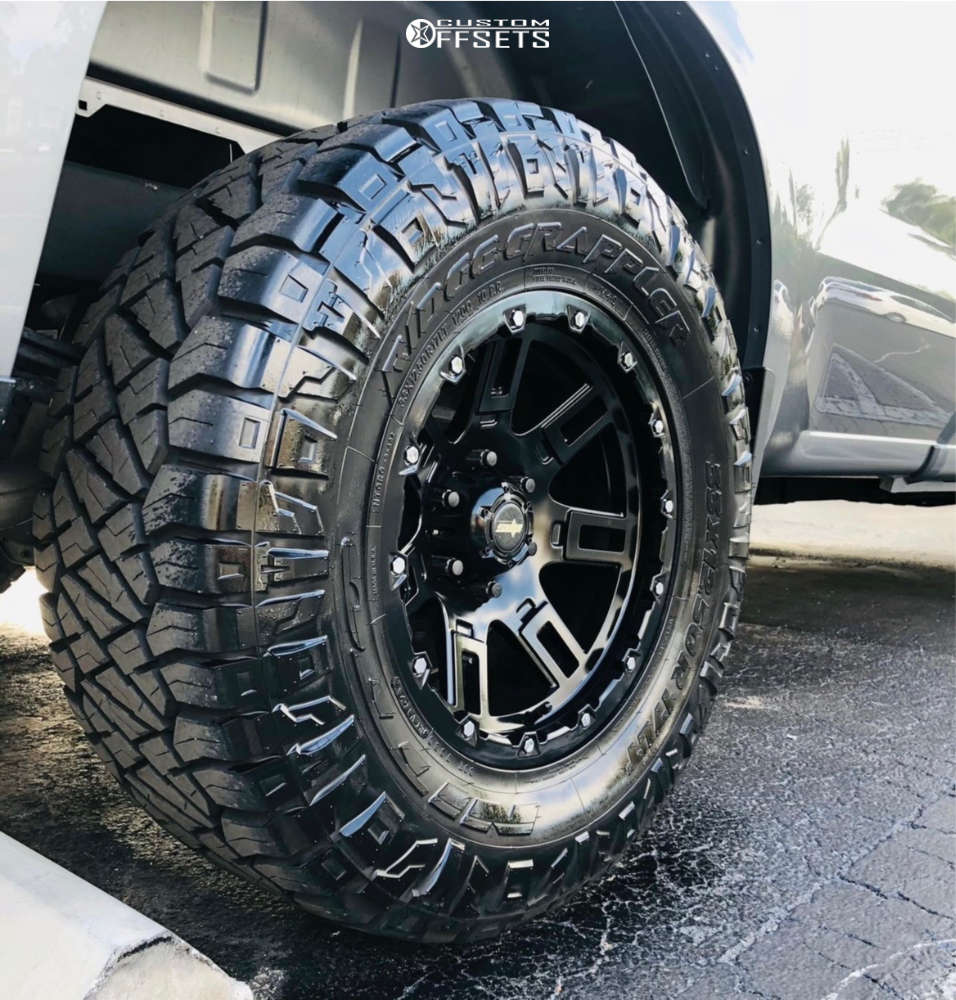 2020 Chevrolet Silverado 1500 with 17x9 -12 DPS Offroad Train and 33/12 ...