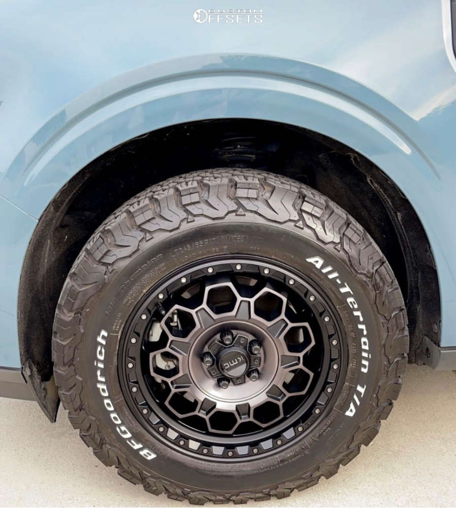 2022 Ford Maverick with 17x8 38 KMC Km545 and 245/65R17 BFGoodrich All ...