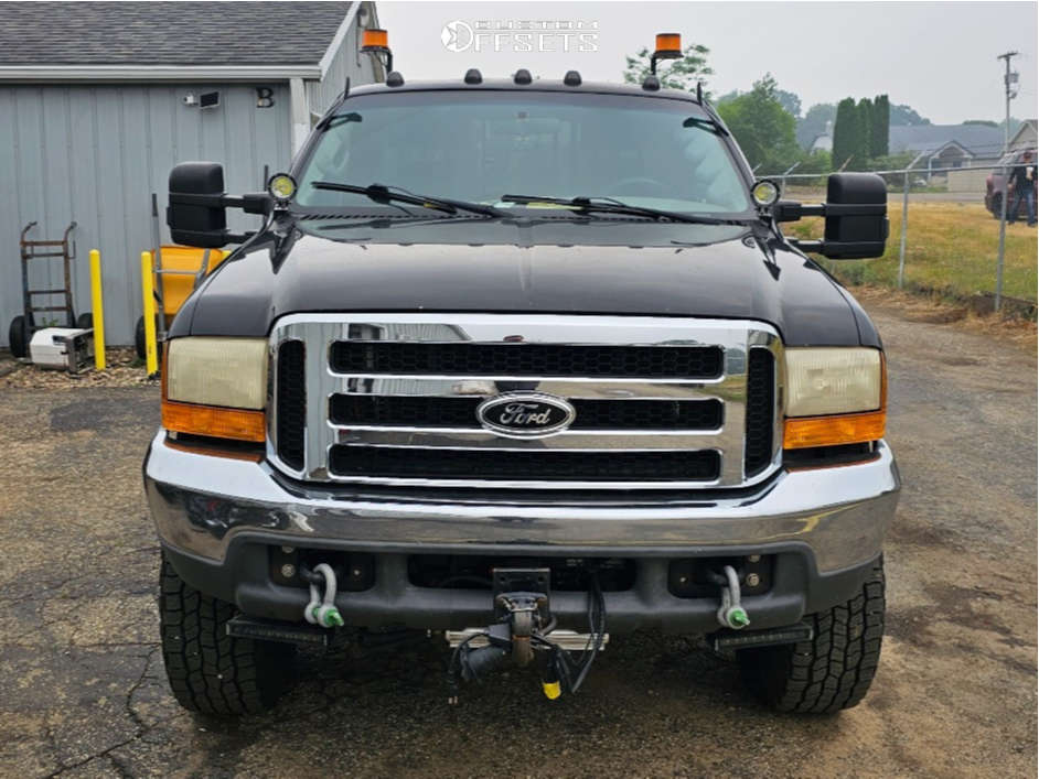 2001 Ford F-350 Super Duty with 18x9 0 Pro Comp Series 32 and 295/70R18 ...