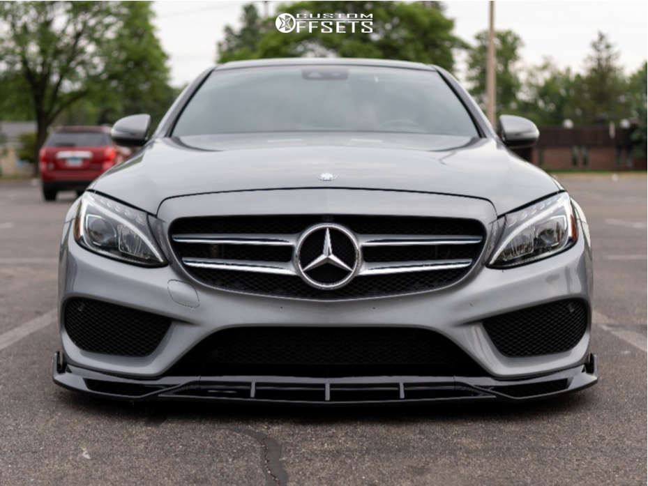 2016 Mercedes-Benz C300 with 19x10 35 Rotiform Rse and 225/35R19 ...