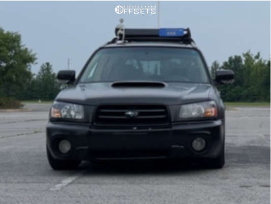2003 Subaru Forester with 18x9.5 35 Aodhan Ds05 and 235/40R18 Ironman ...