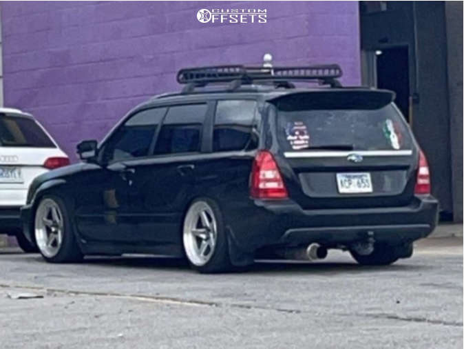 2003 Subaru Forester with 18x9.5 35 Aodhan Ds05 and 235/40R18 Ironman ...