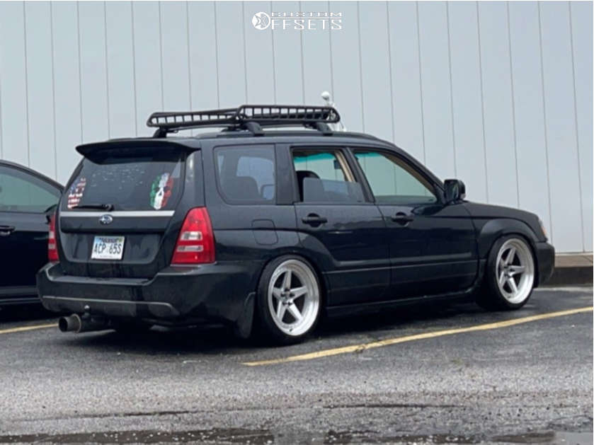 2003 Subaru Forester with 18x9.5 35 Aodhan Ds05 and 235/40R18 Ironman ...