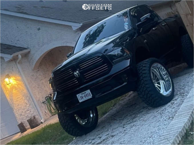 2017 Ram 1500 with 26x14 -76 KG1 Forged Rays and 38/15.5R26 Fury ...