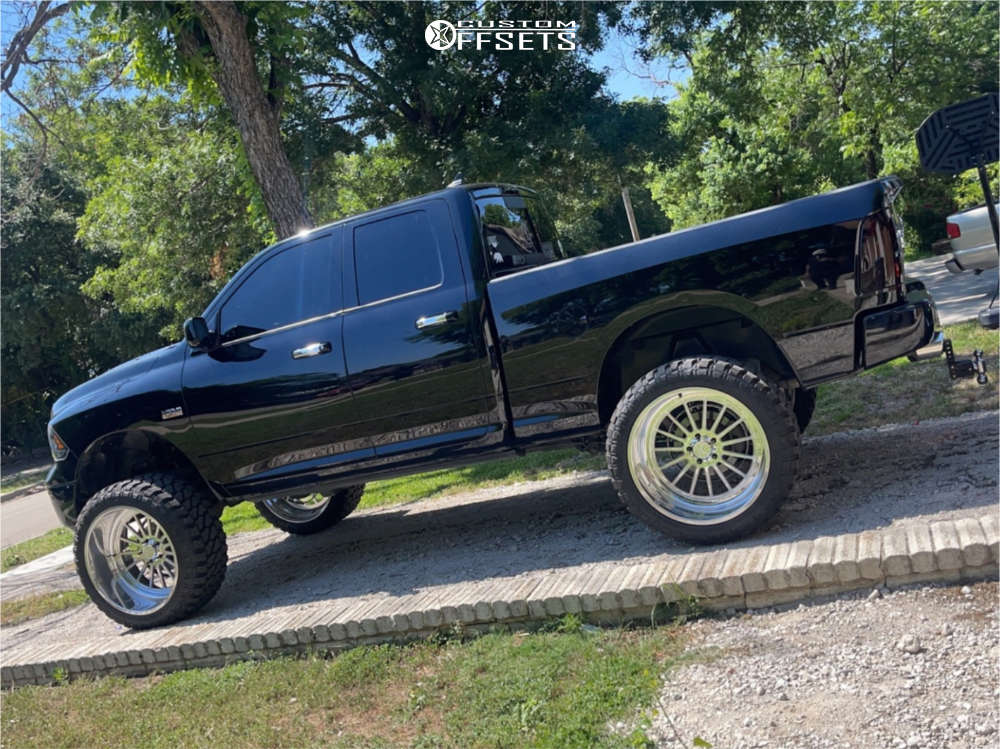 2017 Ram 1500 with 26x14 -76 KG1 Forged Rays and 38/15.5R26 Fury ...