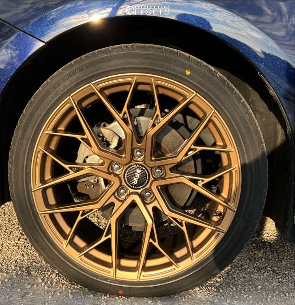 2022 Toyota Camry with 19x9.5 38 F1R Fs3 and 235/40R19 Vercelli Strada ...