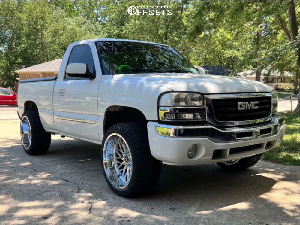 2006 GMC Sierra 1500 with 22x12 -44 Hardcore Offroad Hc22 and 305/40R22 ...
