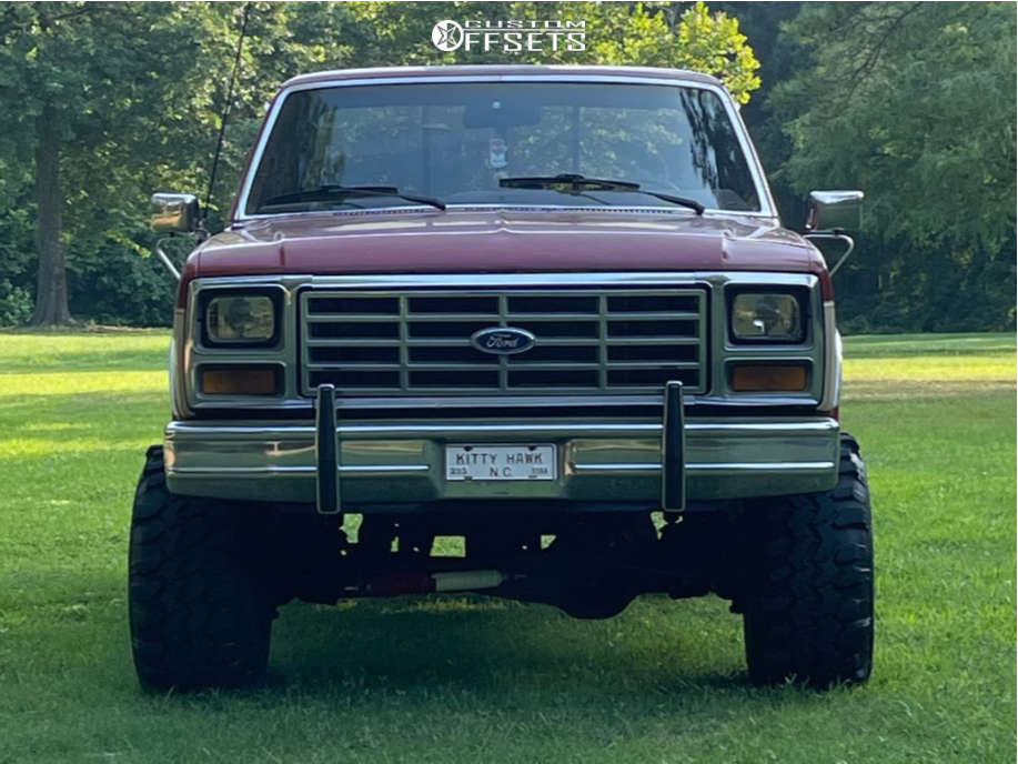 1986 Ford F-150 with 15x12 -63 Black Rock Black Jack and 33/13.5R15 ...