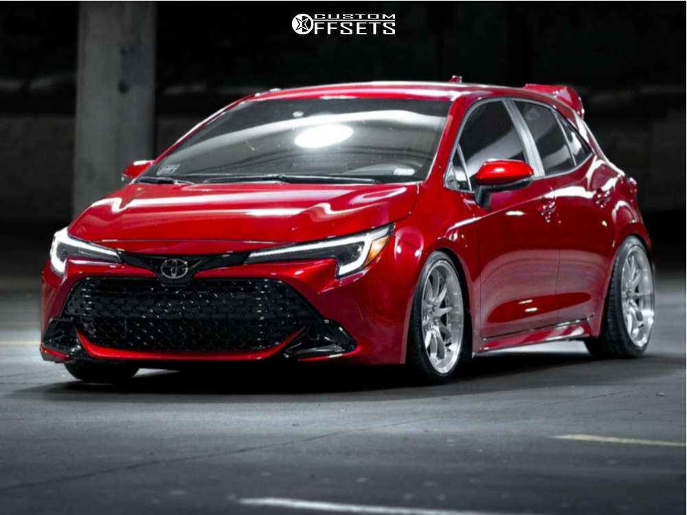 2023 Toyota Corolla with 18x8.5 35 Aodhan Ds07 and 215/40R18 Michelin ...