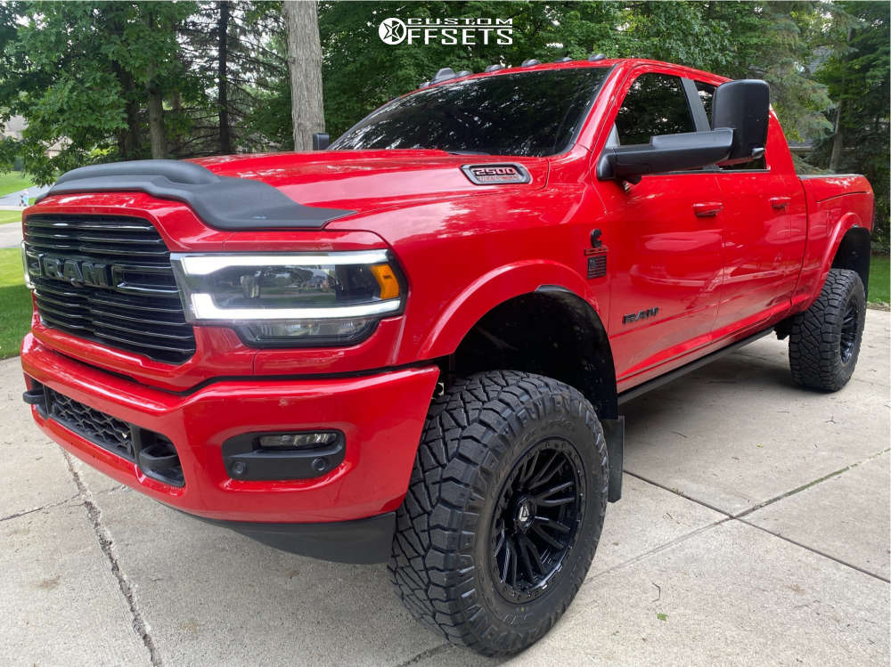 2020 Ram 2500 with 20x10 -18 Fuel Rebel 8 and 37/12.5R20 Nitto Ridge ...