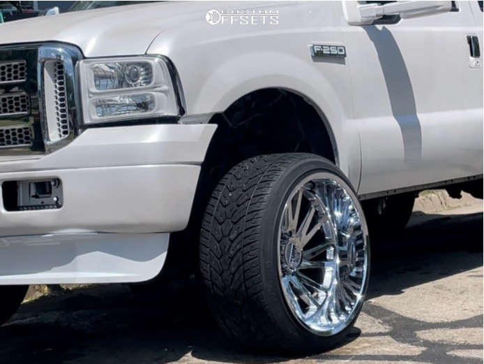 2003 Ford F-250 Super Duty with 24x14 -72 Tuff T2a and 305/35R24 ...