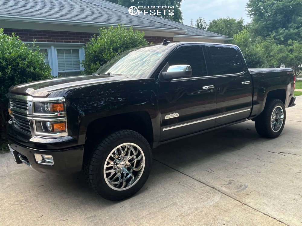 2015 Chevrolet Silverado 1500 with 20x10 -25 Ultra Hunter and 285/55R20 ...
