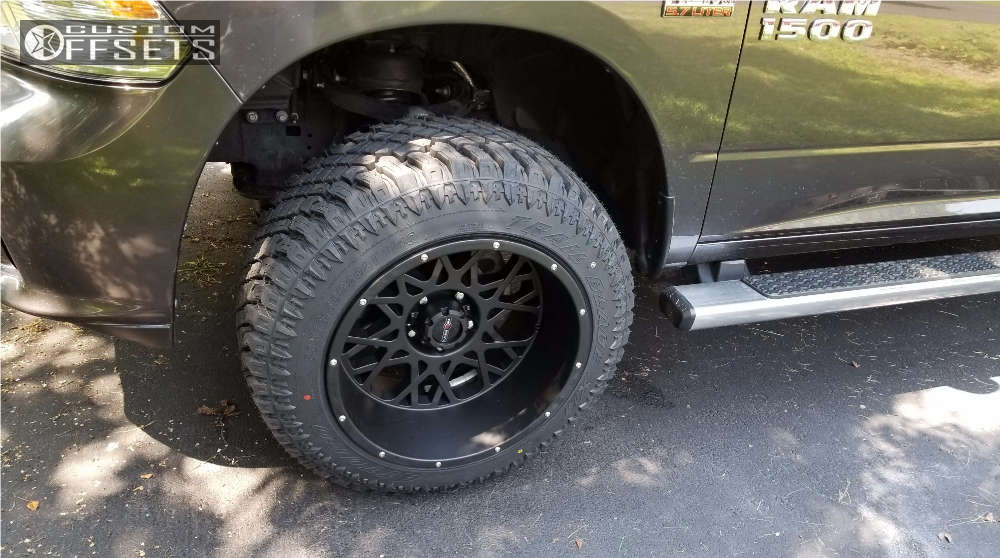 2015 Ram 1500 with 20x12 -51 Vision Rocker and 33/12.5R20 Atturo Trail ...