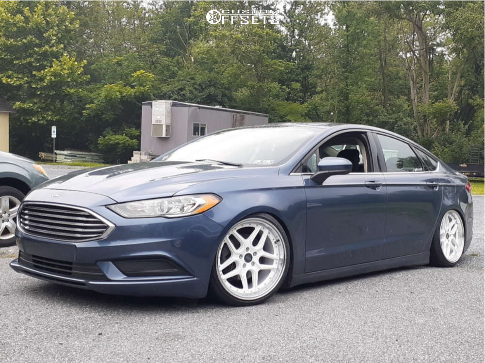 2018 Ford Fusion with 19x9.5 35 ESR Cs15 and 225/35R19 Lexani Lx-twenty ...