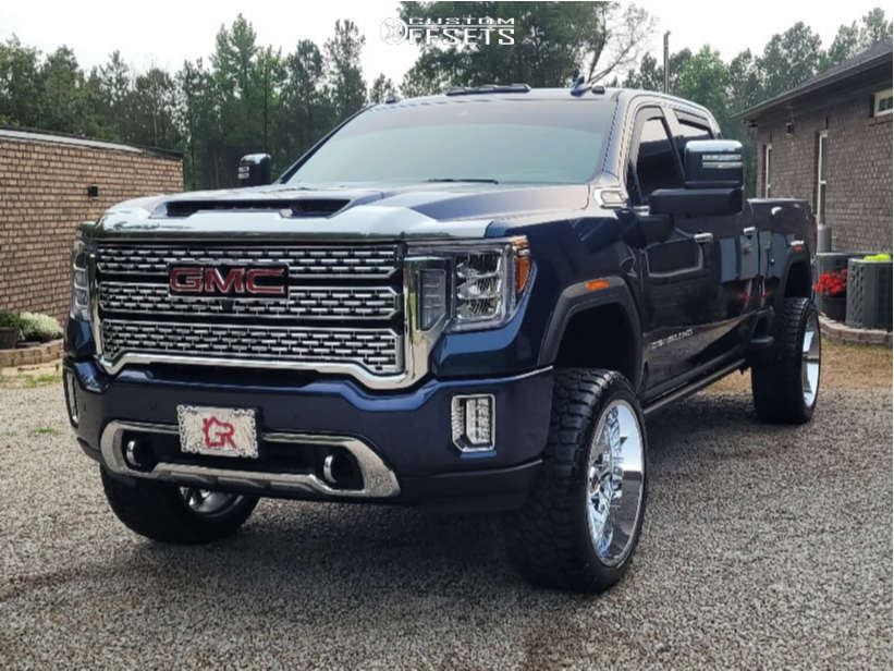 2022 GMC Sierra 2500 HD with 24x12 -44 Hardrock Slammer Xposed and 35/ ...