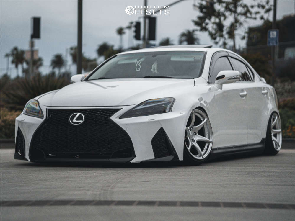 2011 Lexus IS250 with 17x9.5 12 Kansei Tandem and 205/40R17 Delinte Dh2 ...