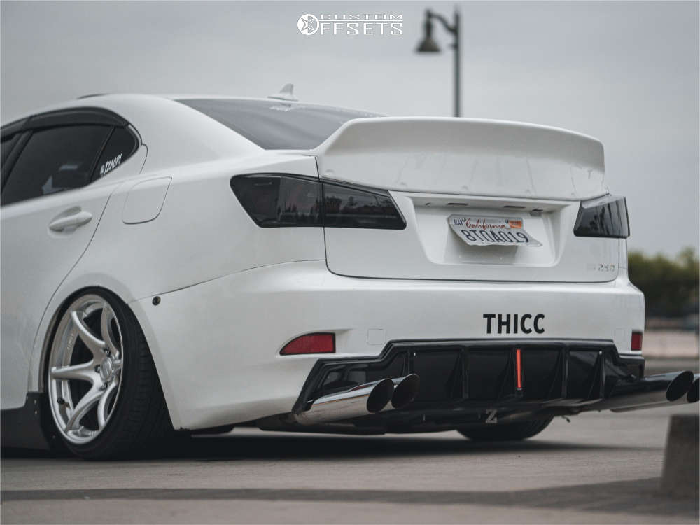 2011 Lexus IS250 with 17x9.5 12 Kansei Tandem and 205/40R17 Delinte Dh2 ...