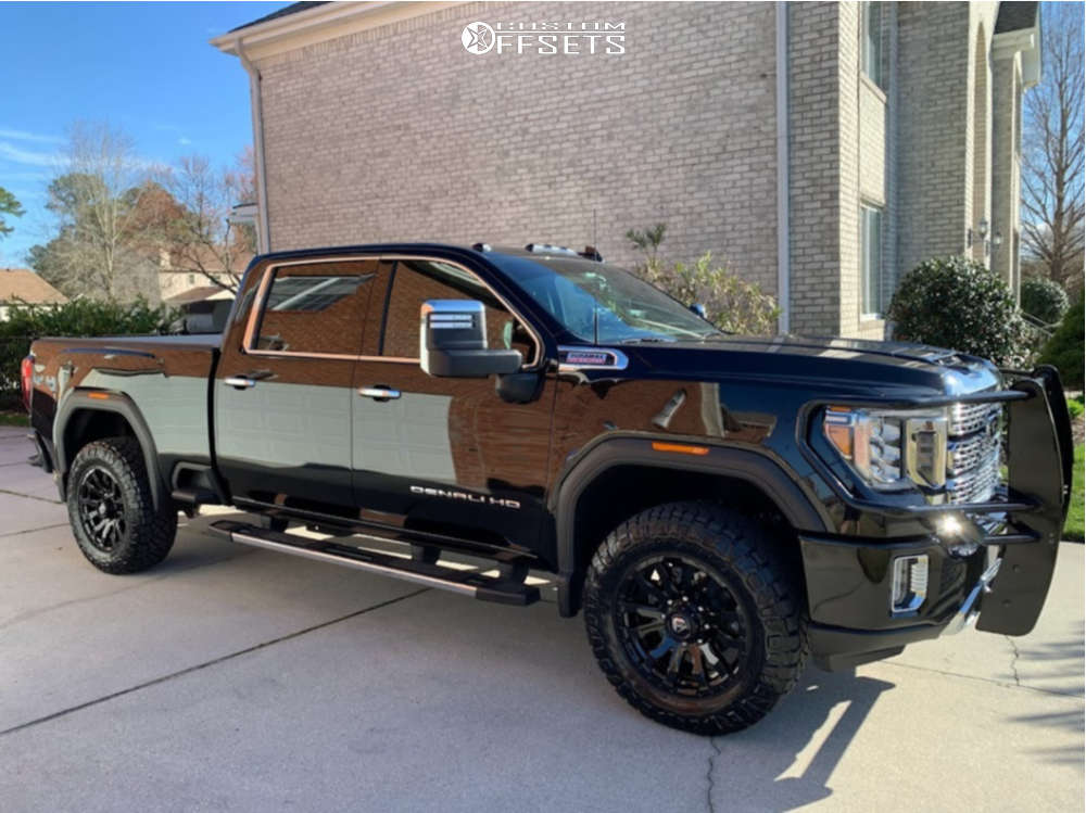 2020 GMC Sierra 3500 HD with 20x9 20 Fuel Blitz and 295/65R20 Nitto ...
