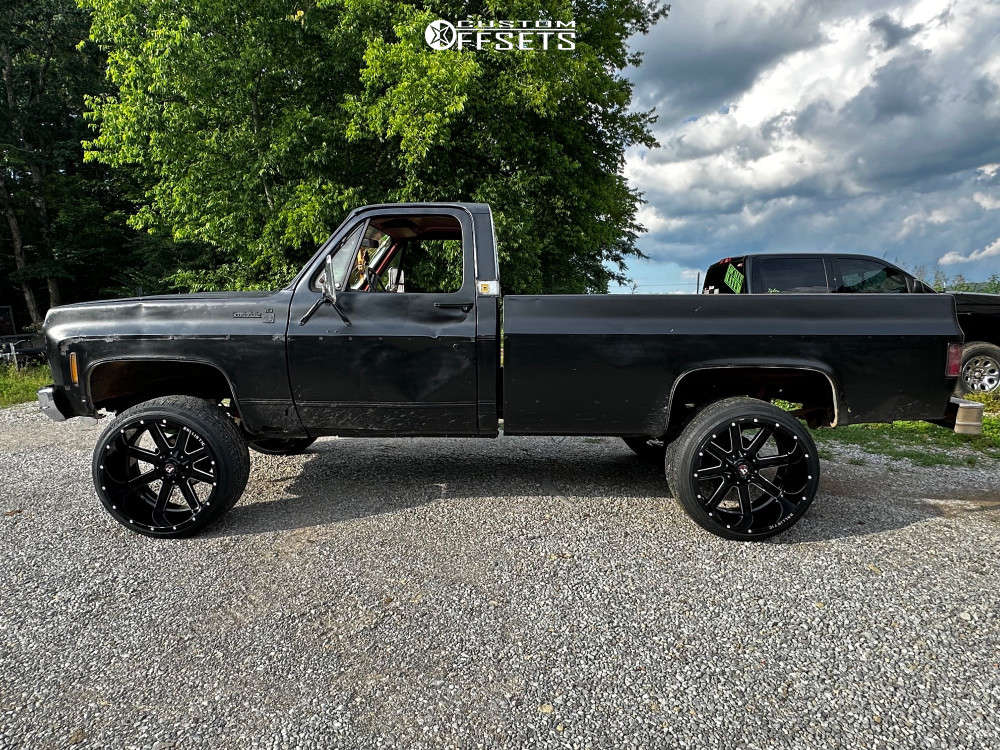 1978 Chevrolet K10 with 24x14 -81 Ballistic 959 and 305/35R24 Vercelli ...