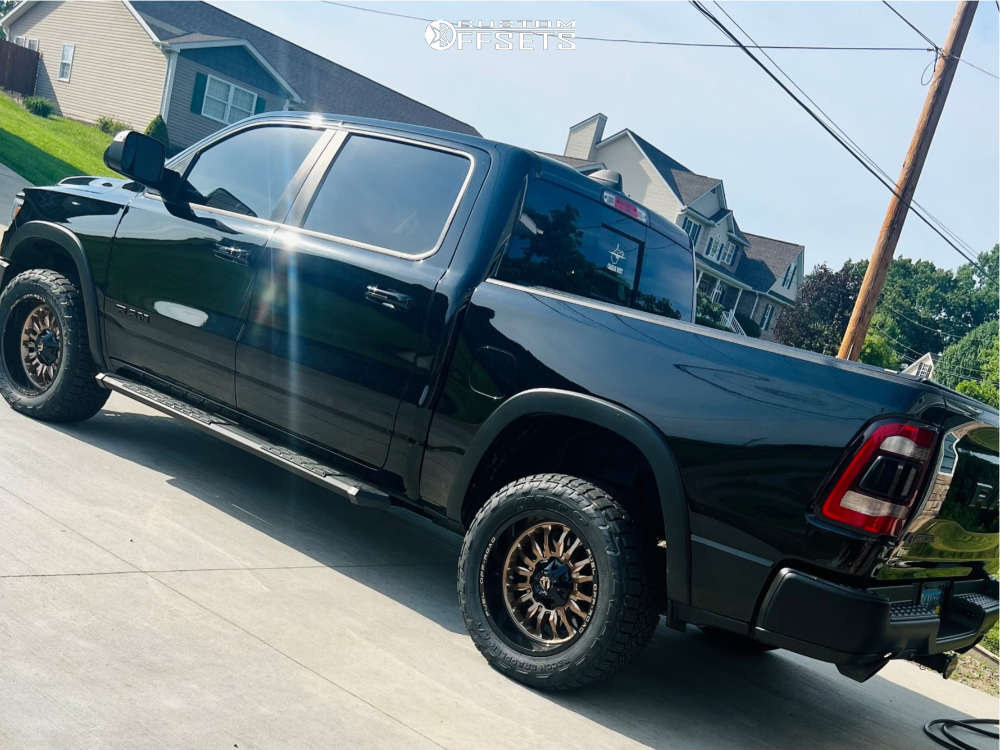 2019 Ram 1500 with 20x10 -18 Fuel Arc and 285/55R20 Nitto Recon ...