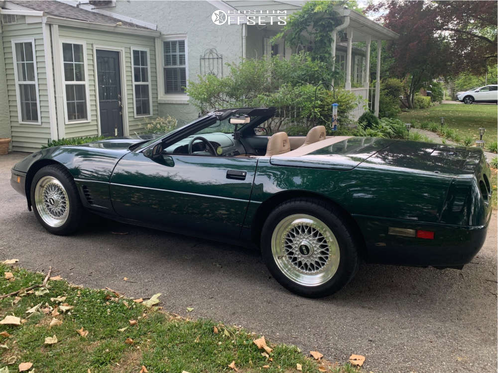 1995 Chevrolet Corvette with 17x9.5 56 BBS Rs and 255/45R17 Nitto NT01 and Stock | Custom Offsets