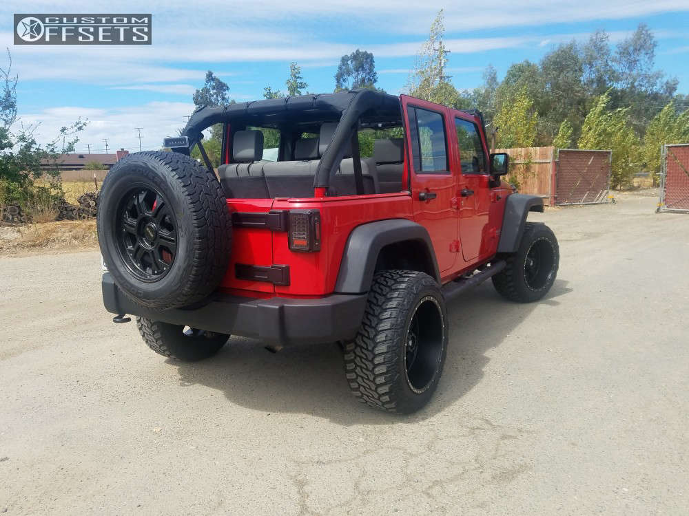 2009 Jeep Wrangler with 20x12 -44 Red Dirt Road 01 and 33/12.5R20 ...