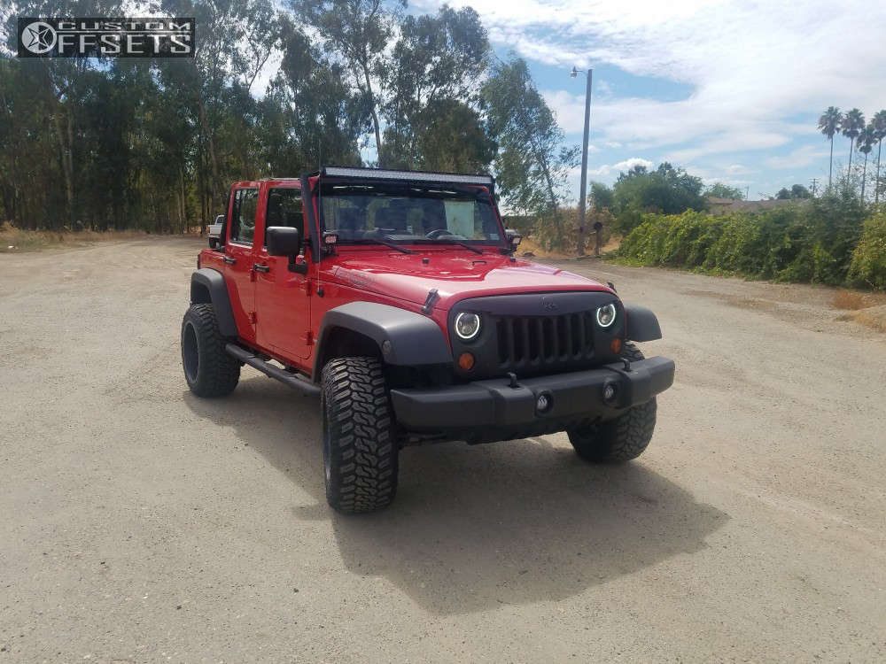 2009 Jeep Wrangler with 20x12 -44 Red Dirt Road 01 and 33/12.5R20 ...
