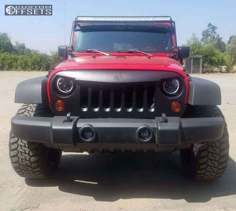 2009 Jeep Wrangler with 20x12 -44 Red Dirt Road 01 and 33/12.5R20 ...