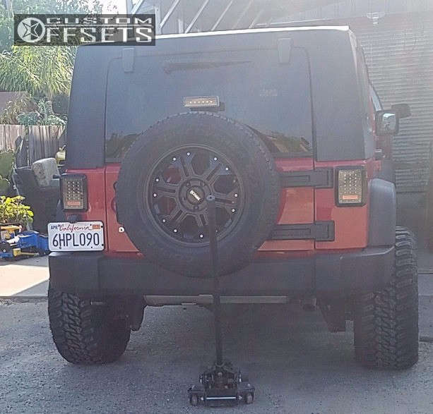 2009 Jeep Wrangler with 20x12 -44 Red Dirt Road 01 and 33/12.5R20 ...