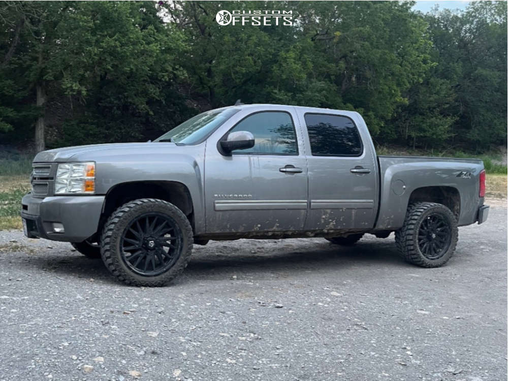 2012 Chevrolet Silverado 1500 with 22x10 10 TIS 547b and 33/13.5R22 ...