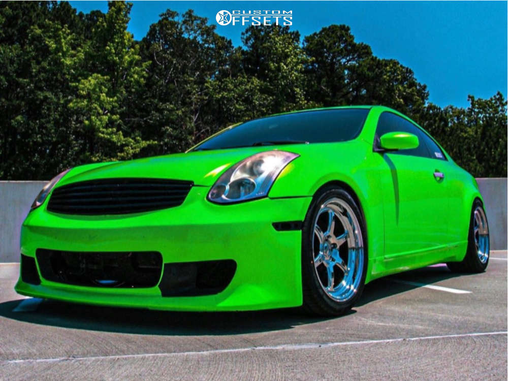 2007 INFINITI G35 with 18x9 12 Kansei Roku and 255/40R18 Atlas Force ...