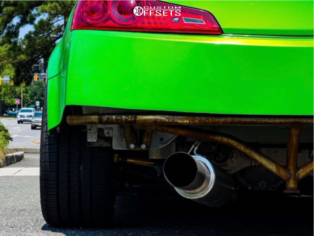 2007 INFINITI G35 with 18x9 12 Kansei Roku and 255/40R18 Atlas Force ...