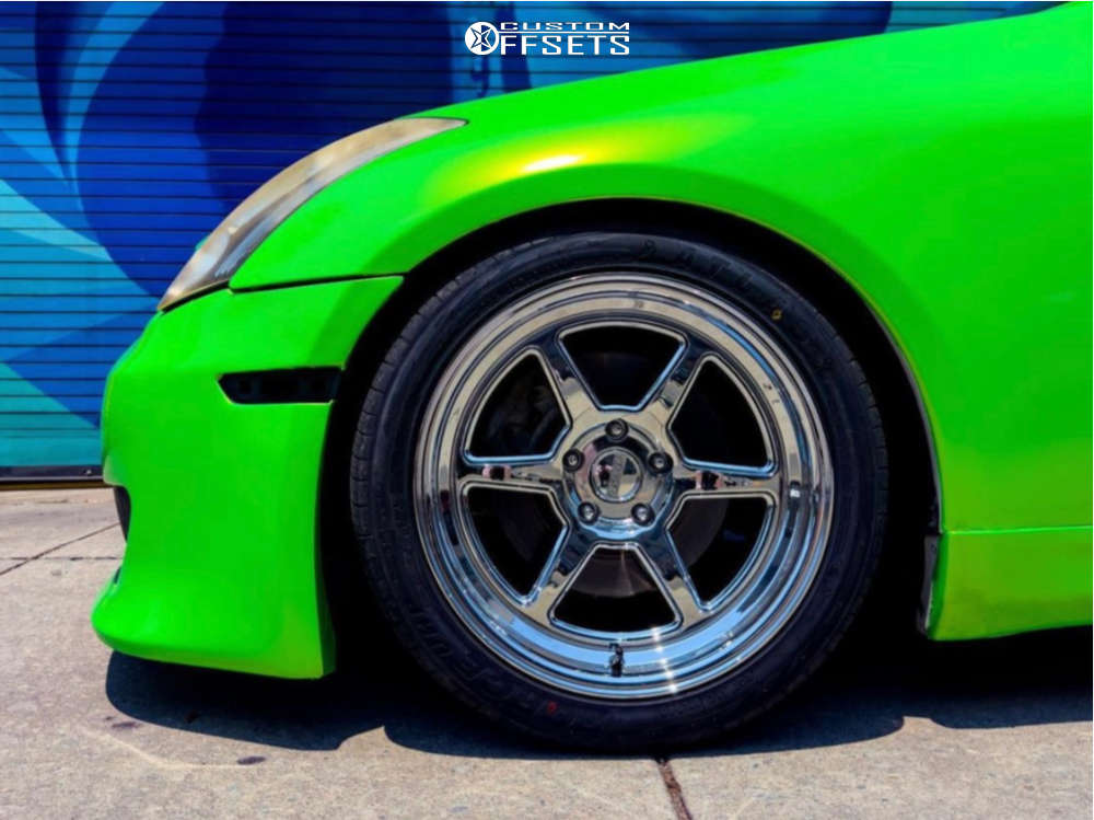 2007 INFINITI G35 with 18x9 12 Kansei Roku and 255/40R18 Atlas Force ...