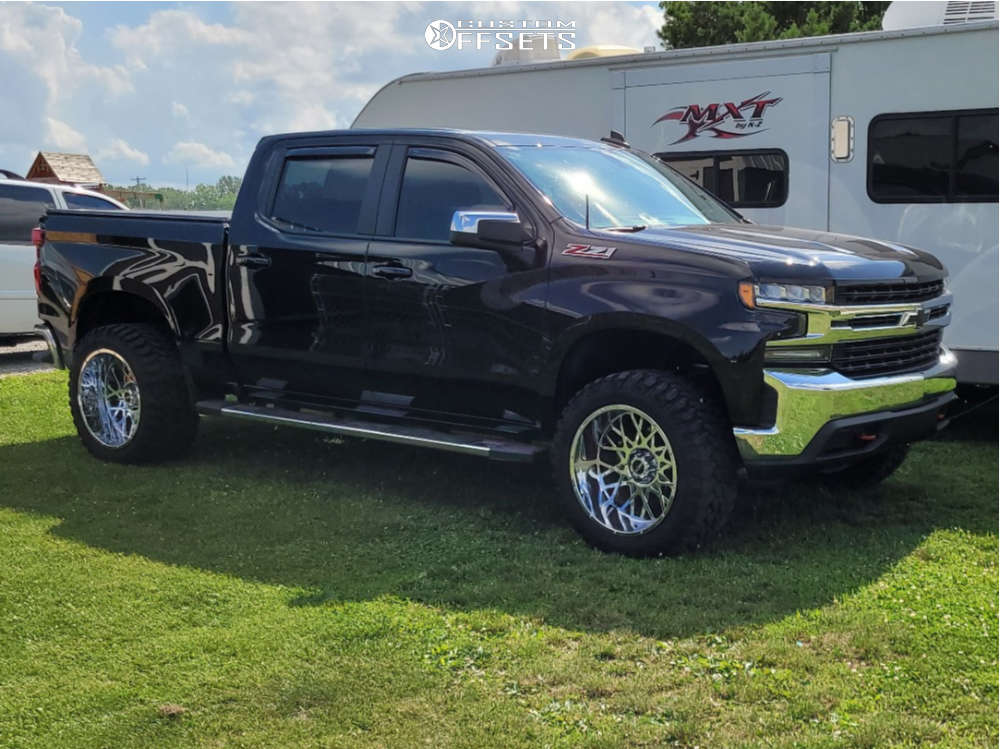 2019 Chevrolet Silverado 1500 with 22x12 -51 Vision Rocker and 35/12 ...