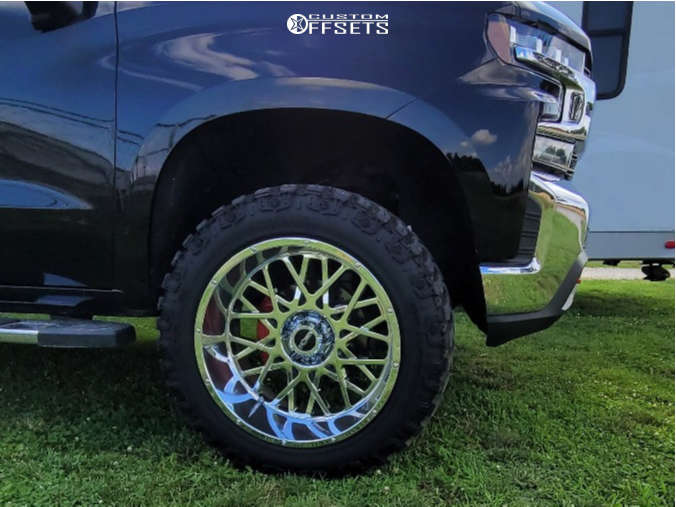 2019 Chevrolet Silverado 1500 with 22x12 -51 Vision Rocker and 35/12 ...