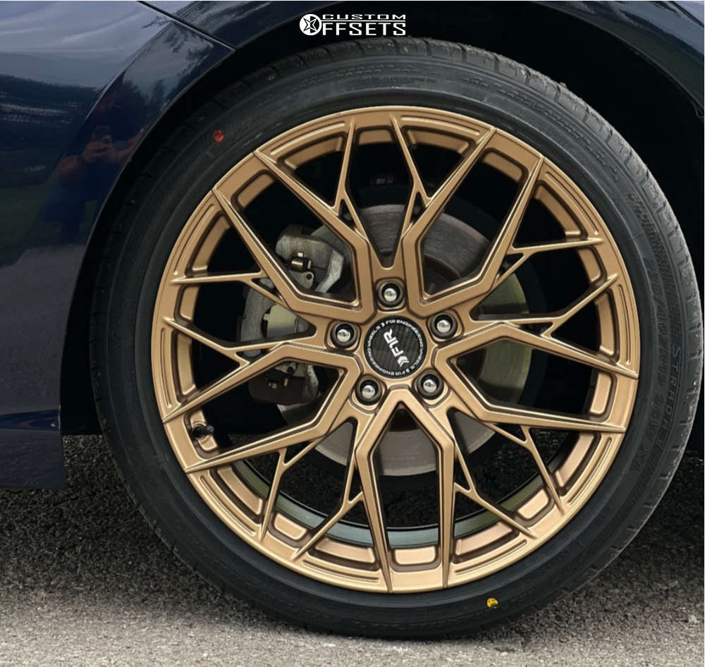 2022 Toyota Camry with 19x9.5 38 F1R Fs3 and 235/40R19 Vercelli Strada ...